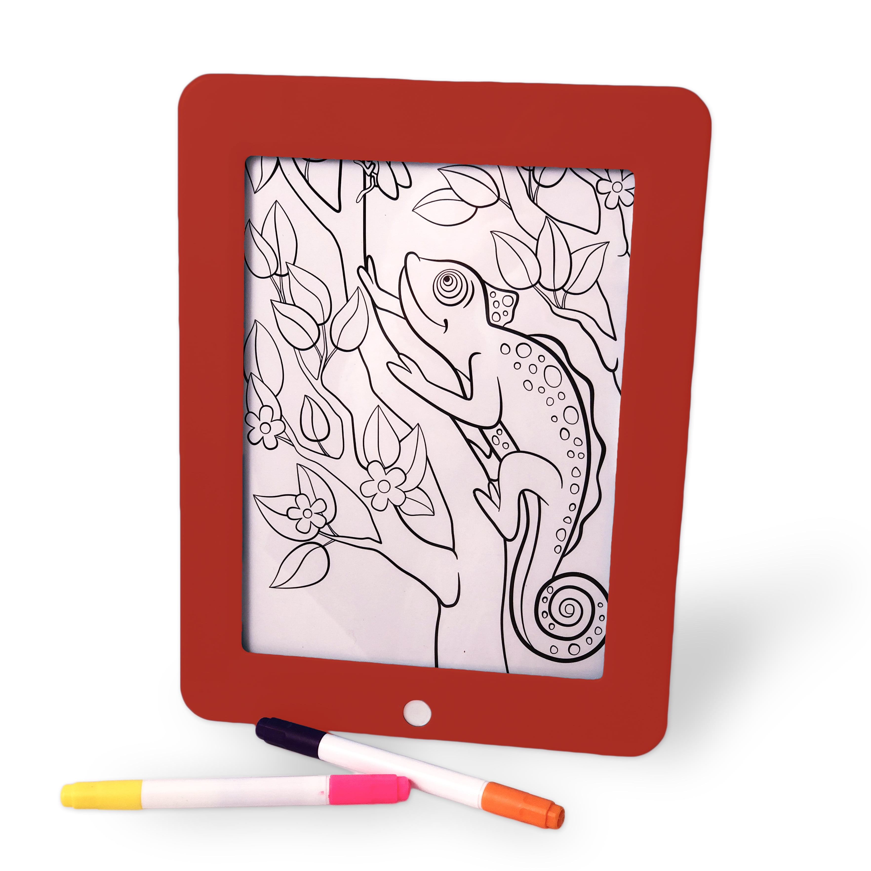 Disco Scribble - Light-up Sound Activated Drawing Board - Red - Walmart.com