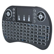 Mini 3 color Backlit Keyboard 2.4GHz Wireless Keyboard for PI, TV Box ...