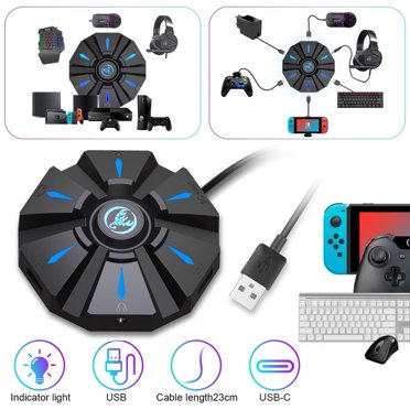 ZIYOULANG G6L RGB Backlit Gaming Controller Converter, TYPE-C USB ...