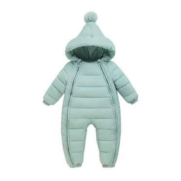 Pink Platinum Baby Girls' One-Piece Puffer Winter Snowsuit with Hood ...