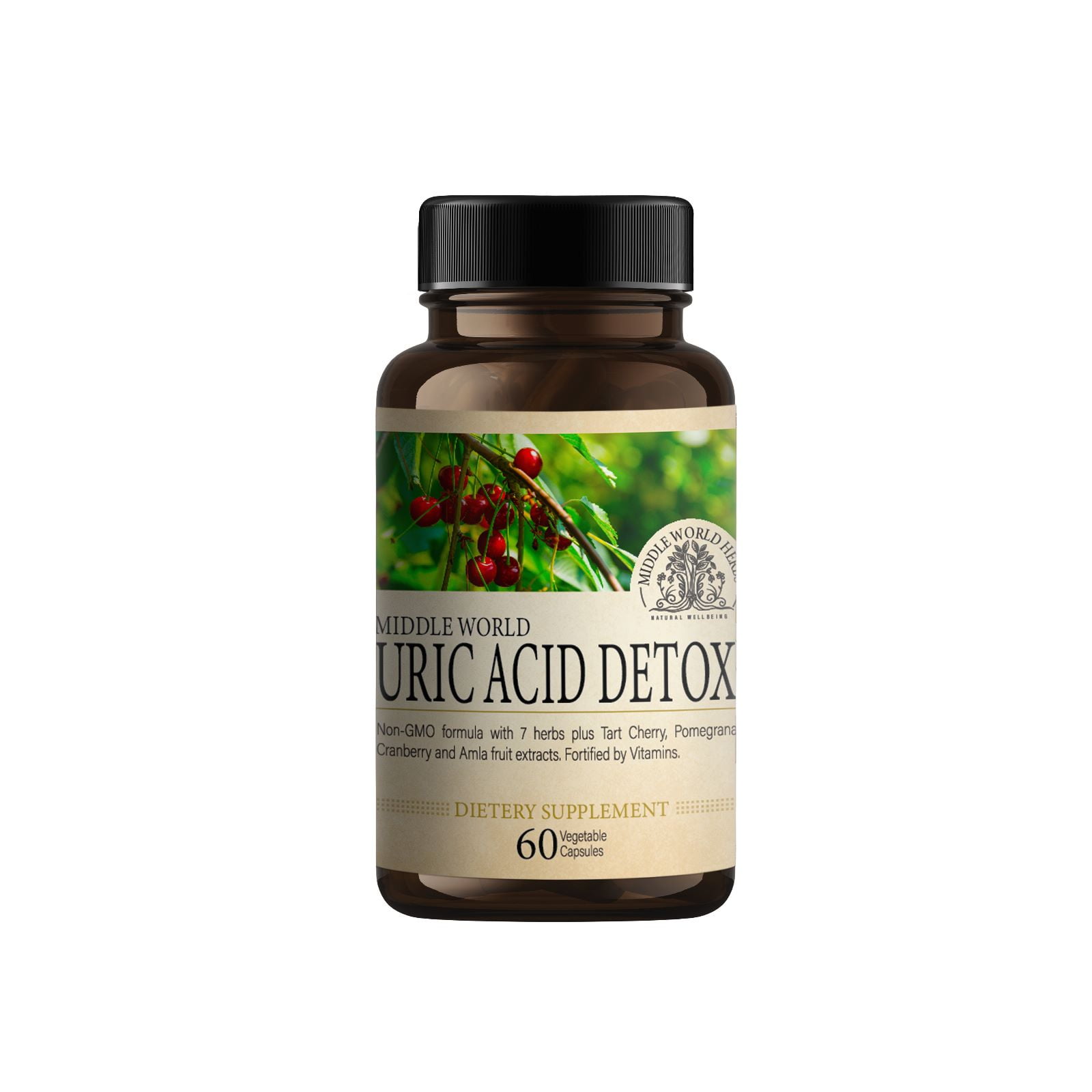 MIDDLE WORLD Uric Acid Cleanse and Detox - Essential Daily Kidney ...