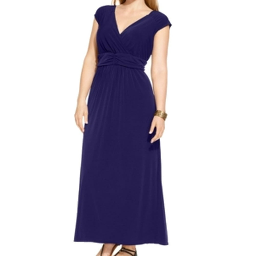 Ny Collection Ny Collection Womens Plus Sleeveless Empire Maxi Dress