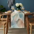 Abstract Water Ripple Table Runner 13x60 inch Blue Brown Gradient ...