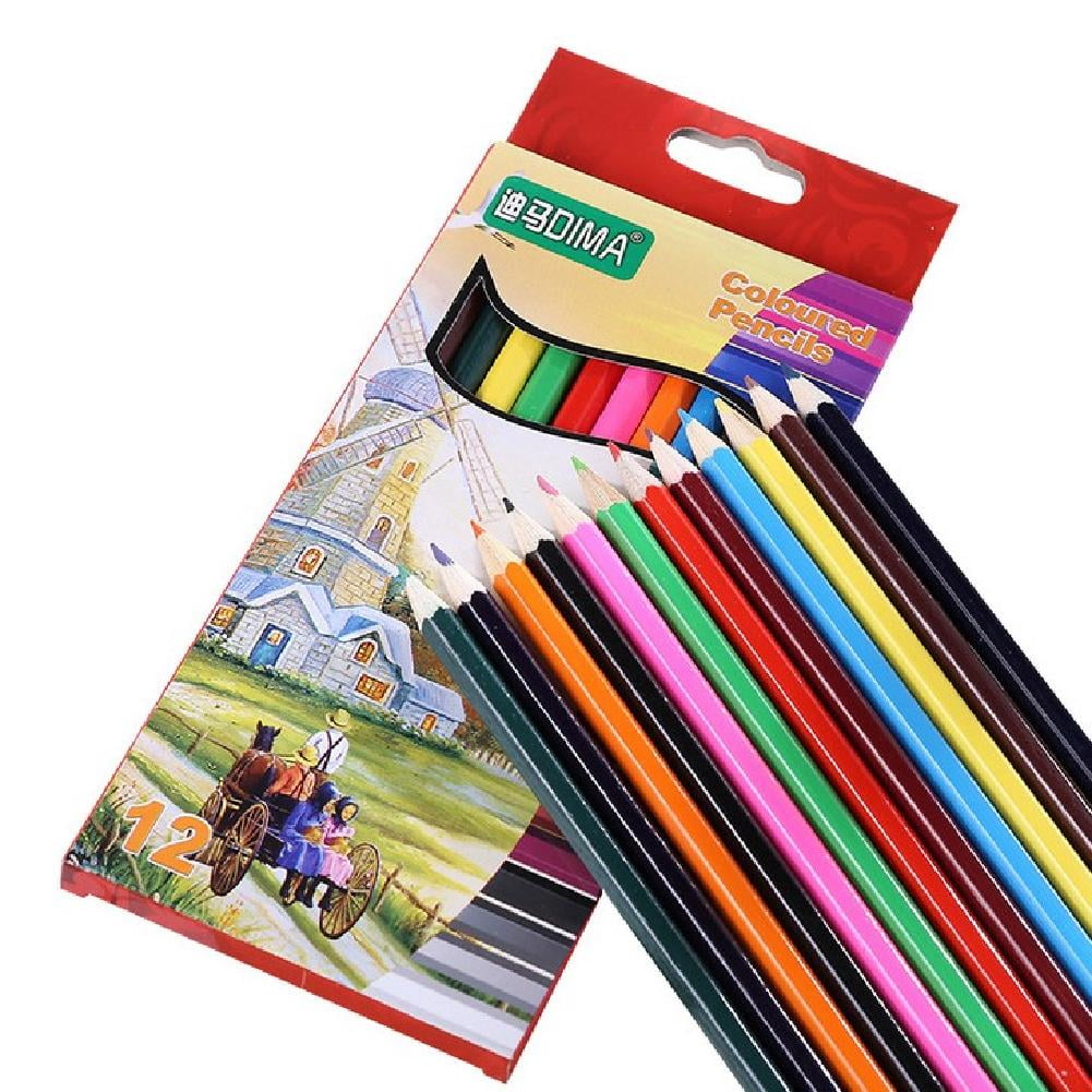 12 Set Pencil Professional Colorful Pencil For Art Drawing Painting ...
