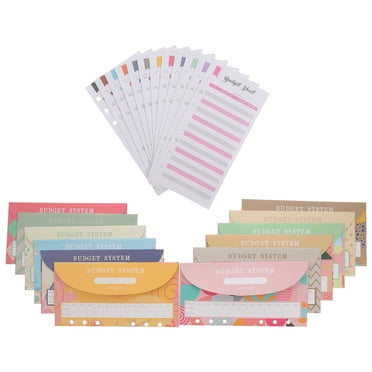 Walmart 96 Pack Budget Envelopes for Cash, Budgeting Tracker, 12 Colors ...