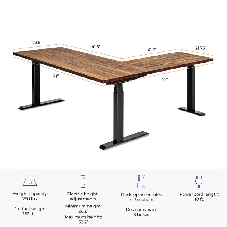 Standing desk minimum height store