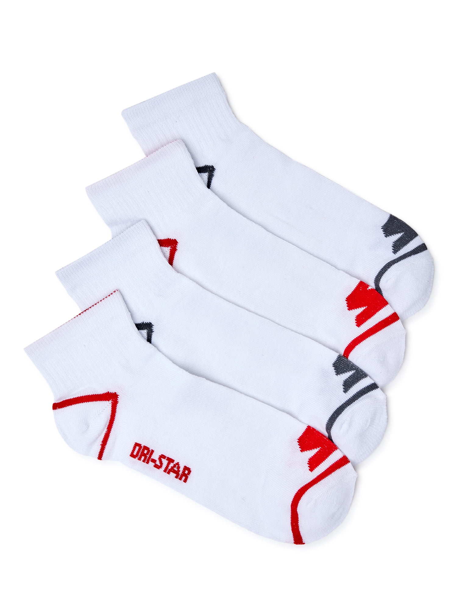 Starter Men's Dri-Star Quarter Socks, 4-Pack - Walmart.com