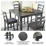 Signature Design by Ashley Wood Square Kitchen Table with Bar Stools ...