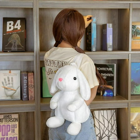Lifelike Plush Rabbits Backpack Bags Stuffed Long Hang Ears Bunny Plush ...