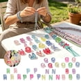 Bead Weaving DIY Jewelry Making Kit Assorted Acrylic Letter Beads ...