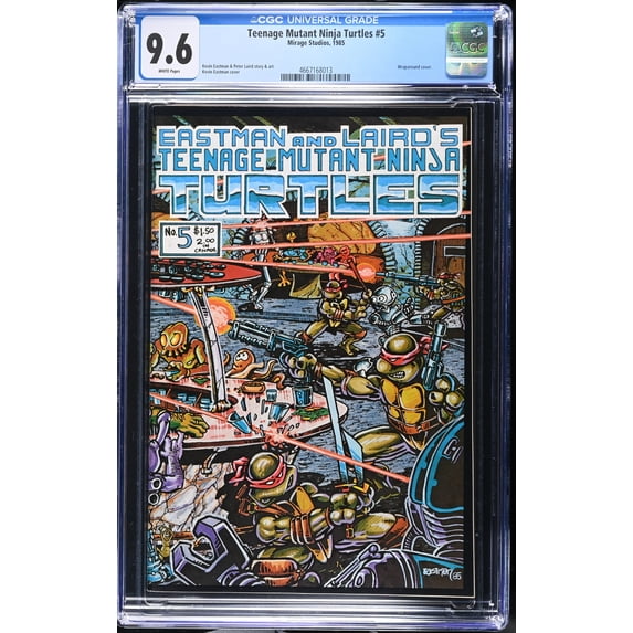Teenage Mutant Ninja Turtles #5 - CGC 9.6 Comic Book - Walmart.com