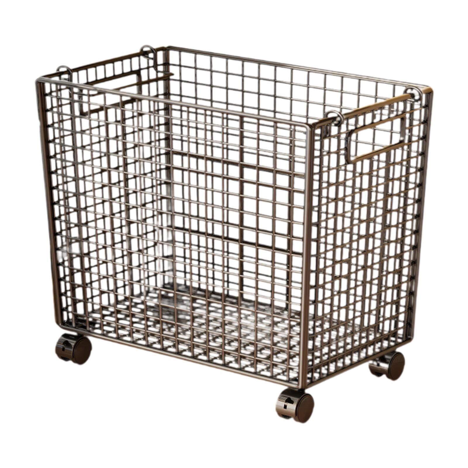 Click here for Siruishop Metal Mesh Rolling Laundry Basket Cart F... prices