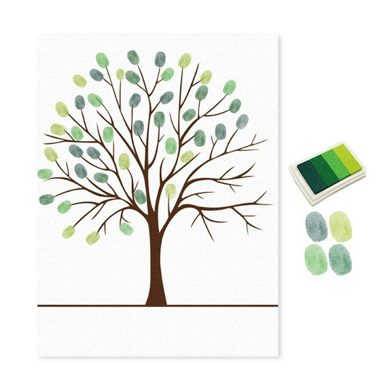 Thumbprint Art Tree