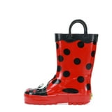 Kids Lucy Ladybug Rain Boot - Red - Walmart.com