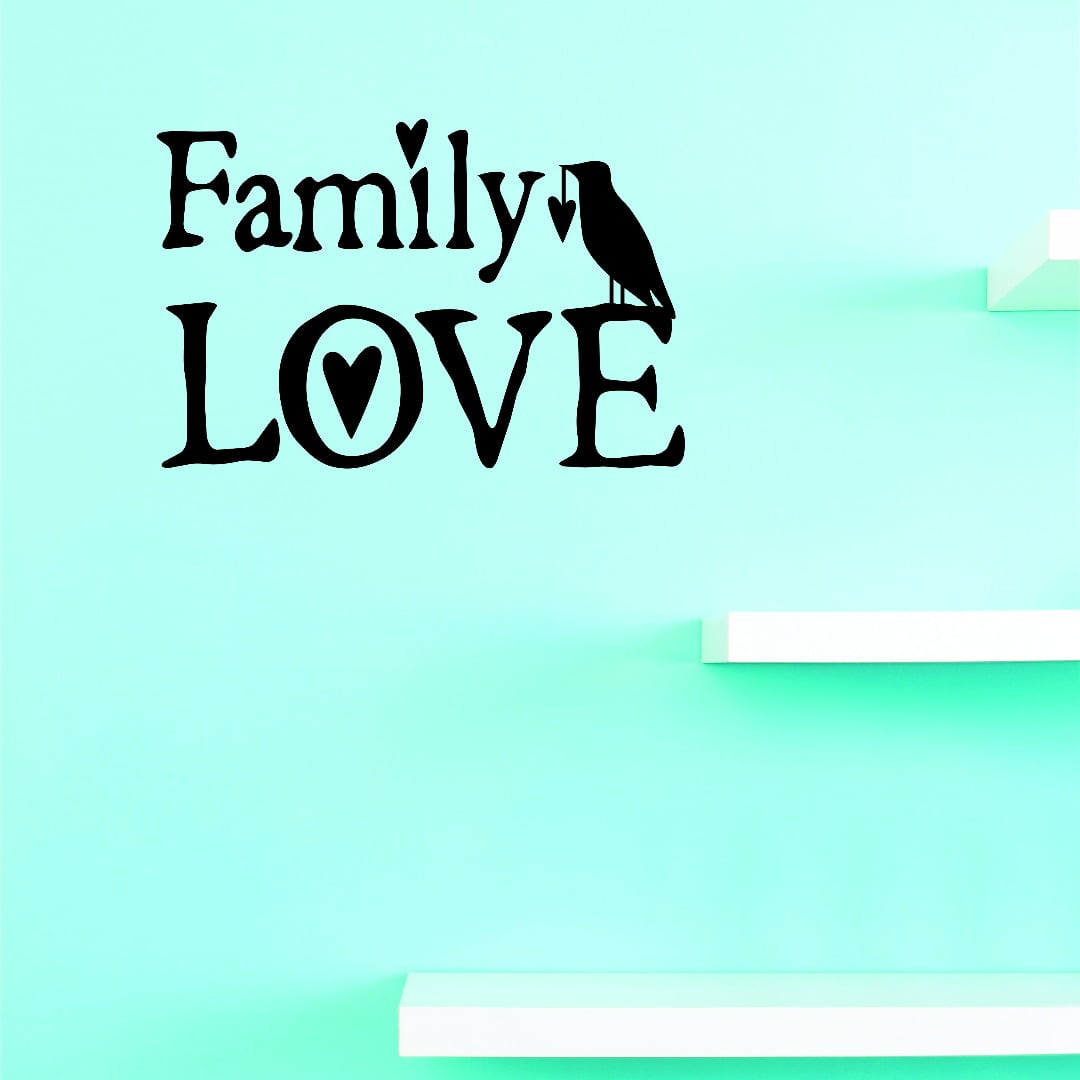 Family Love Design Living Room Decor Sticker Picture Art Vinyl Wall ...