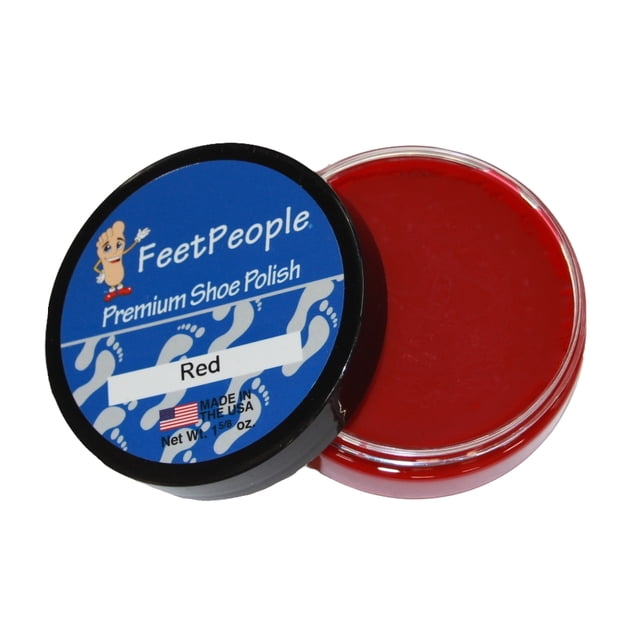 FeetPeople Premium Shoe Polish, 1.625 oz, Red - Walmart.com