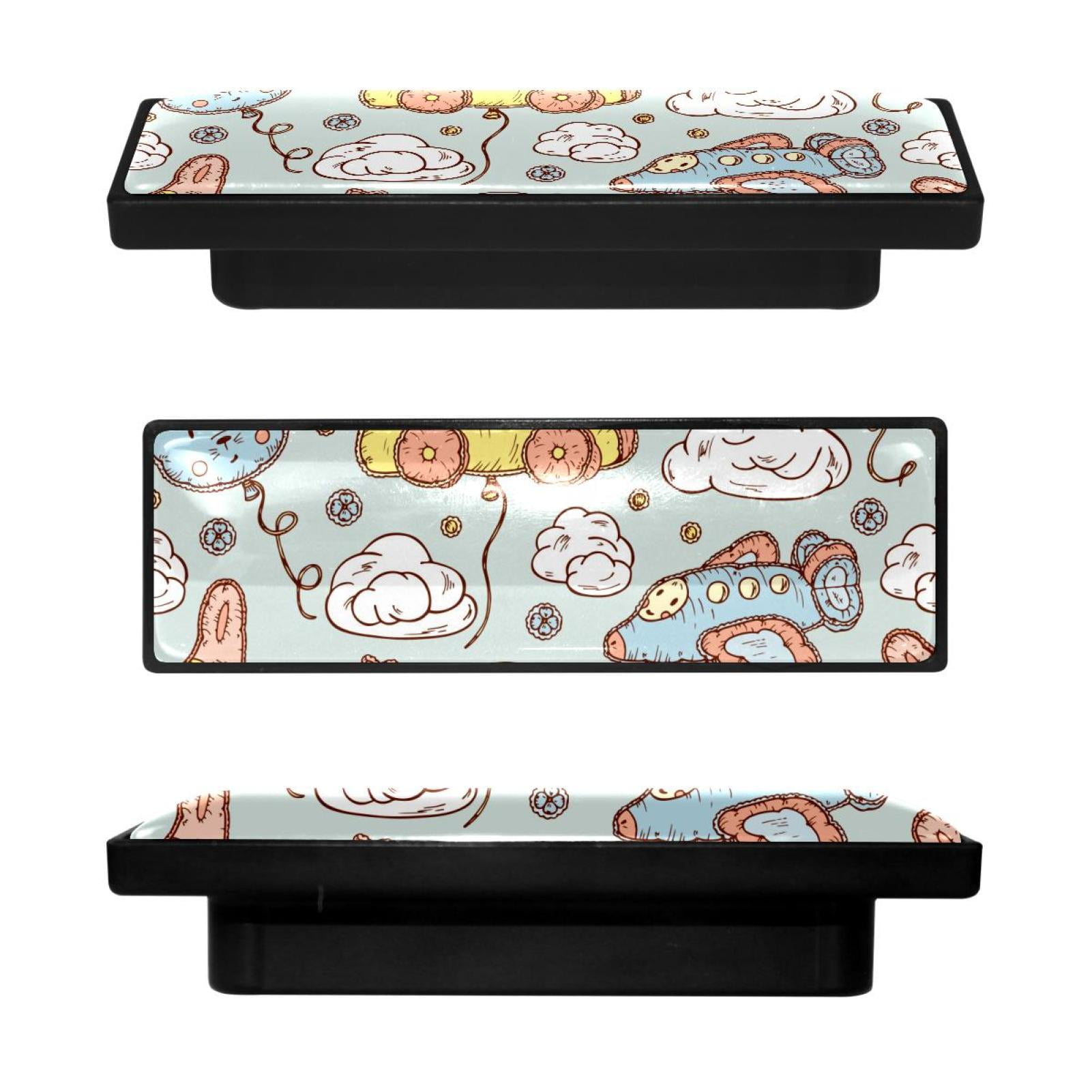 4 Pcs Rectangle Cabinet Handle Cupboard Knob Drawer Pulls Handle Clouds ...