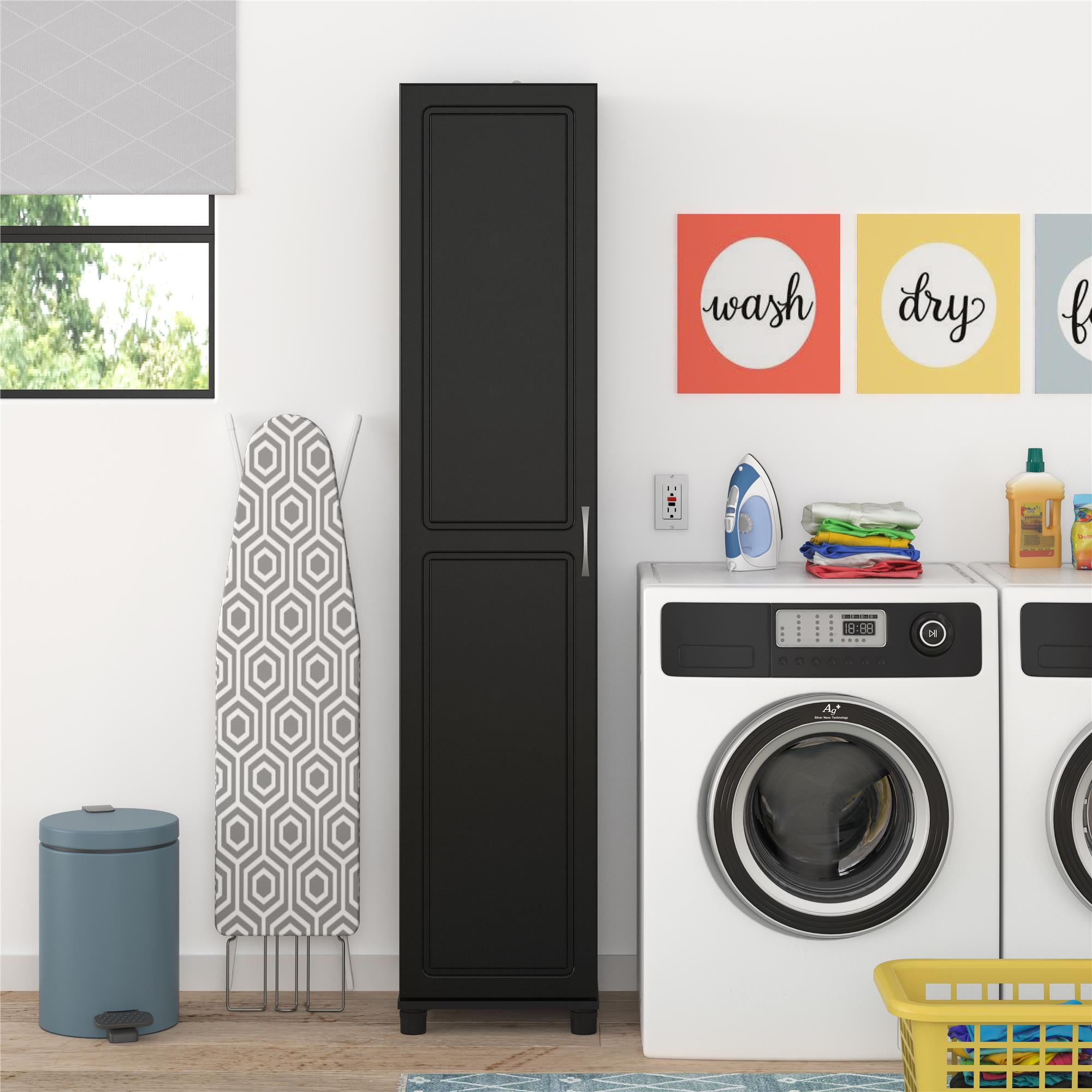 Systembuild Evolution 15.7"W x 15.4"D x 74.3"H Utility Storage Cabinet ...