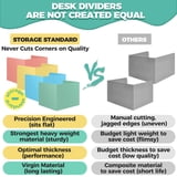 Storage Standard Student Desk Dividers Classroom Privacy Desktop ...