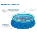 Funsicle 8ft 3D Fun QuickSet Pool, Instant Easy Setup, Above Ground ...