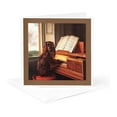 3dRose, Photo Of Famous Painting Of Dog n Piano.jpg, 6 Greeting Cards ...