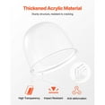 KFFKFF Transparent Acrylic Dome Cover for Cotton Candy Machines ...
