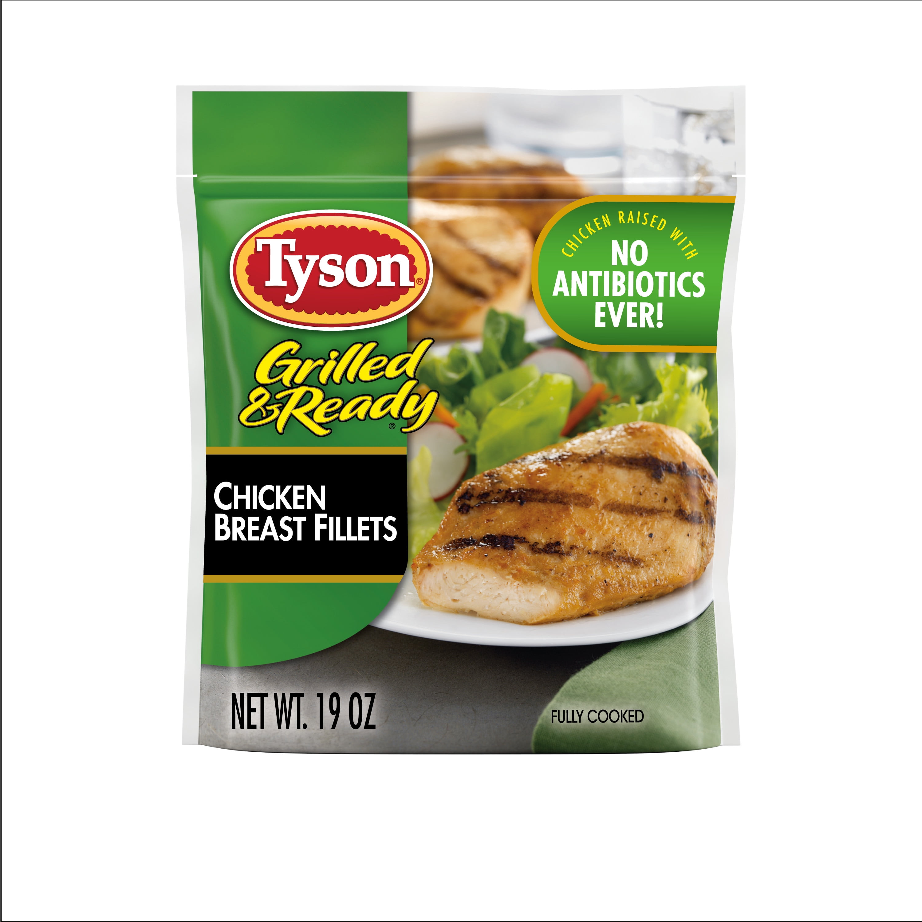 Tyson Grilled Ready Fully Cooked Chicken Breast Fillets, Lb Bag (Frozen ...
