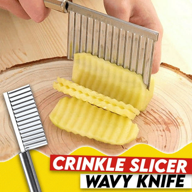 Potato Wavy Edged Tool Stainless Steel Kitchen Gadget Vegetable Fruit ...