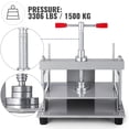 Manual Paper Press Machine for A4 Size Documents, 12 x 8.6 Inch Working ...