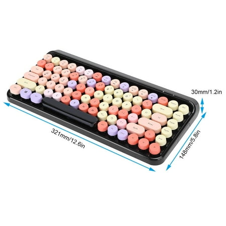 Punk Keyboard Wireless for Bluetooth Smartphones KB203 Keyboard ...