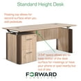 Forward Furniture Allure 60" x 30" Computer Desk - Commercial Grade - 2 ...