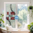 Baseball Texture Sweet Home Text Window Privacy Film, Rainbow Film ...