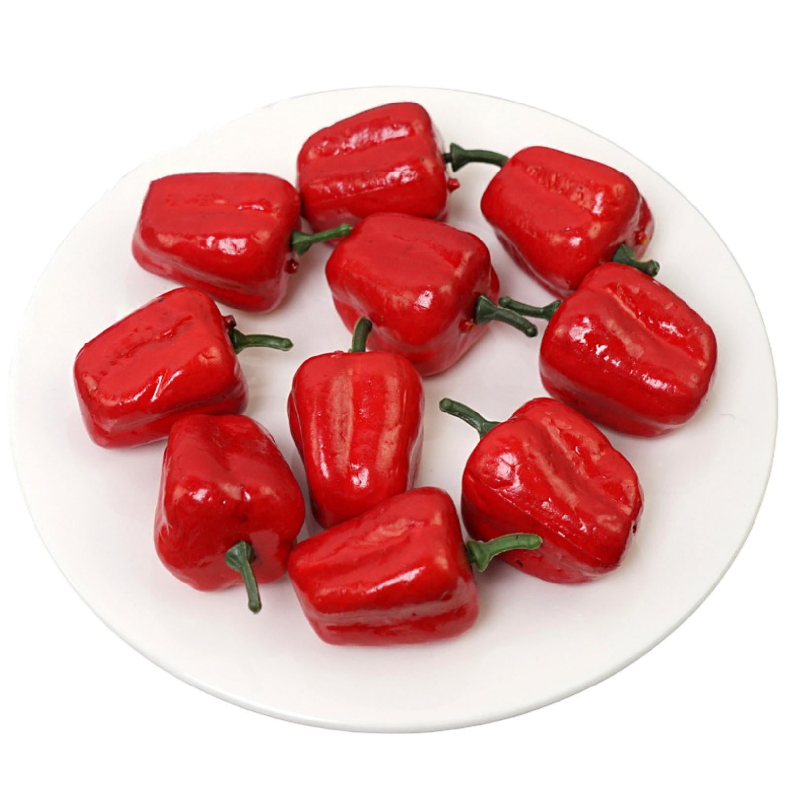 HYmarket Realistic Artificial Fruit Foam - 10Pcs/Bag, Vibrant Color ...