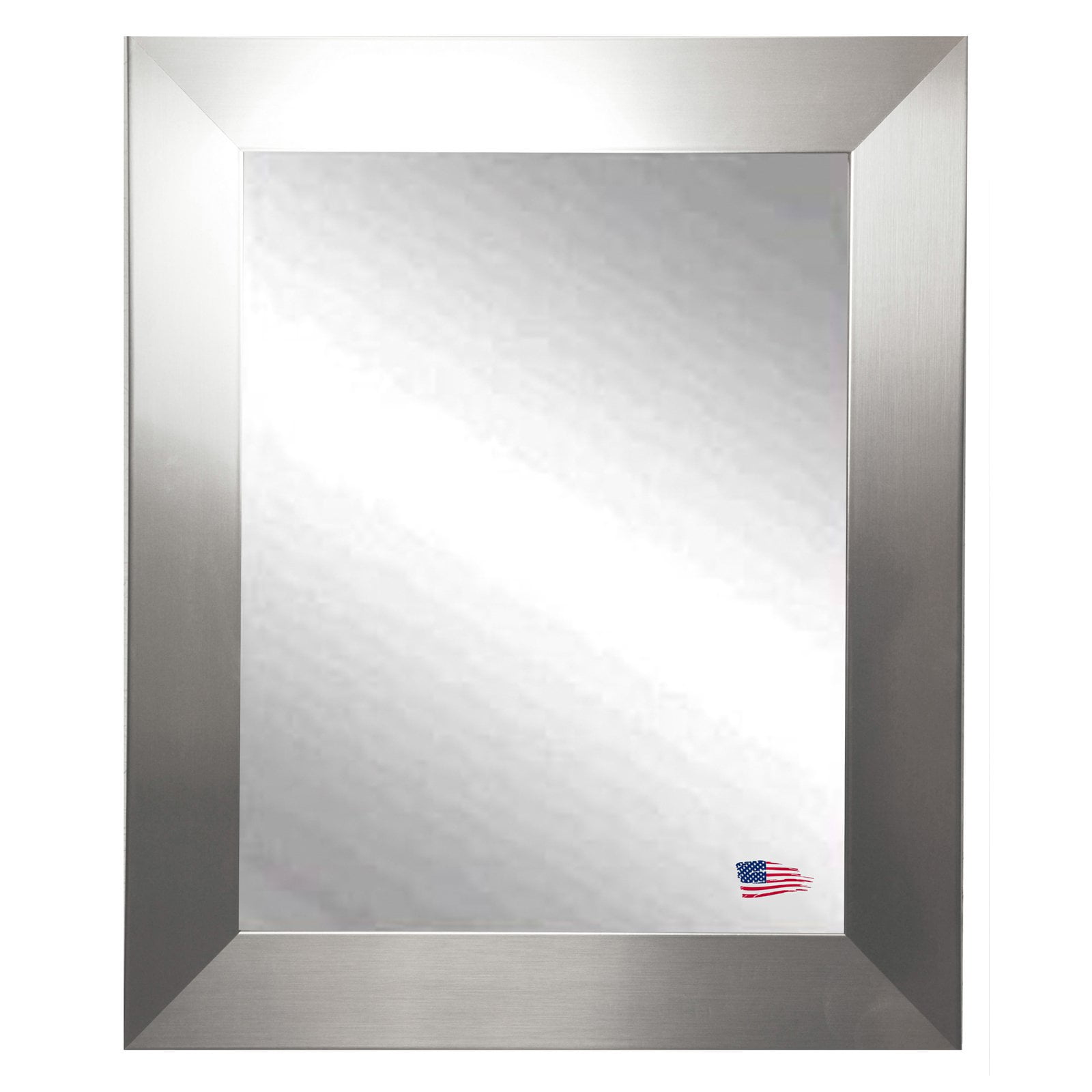 Modern Stainless Silver Wall Mirror - Walmart.com - Walmart.com