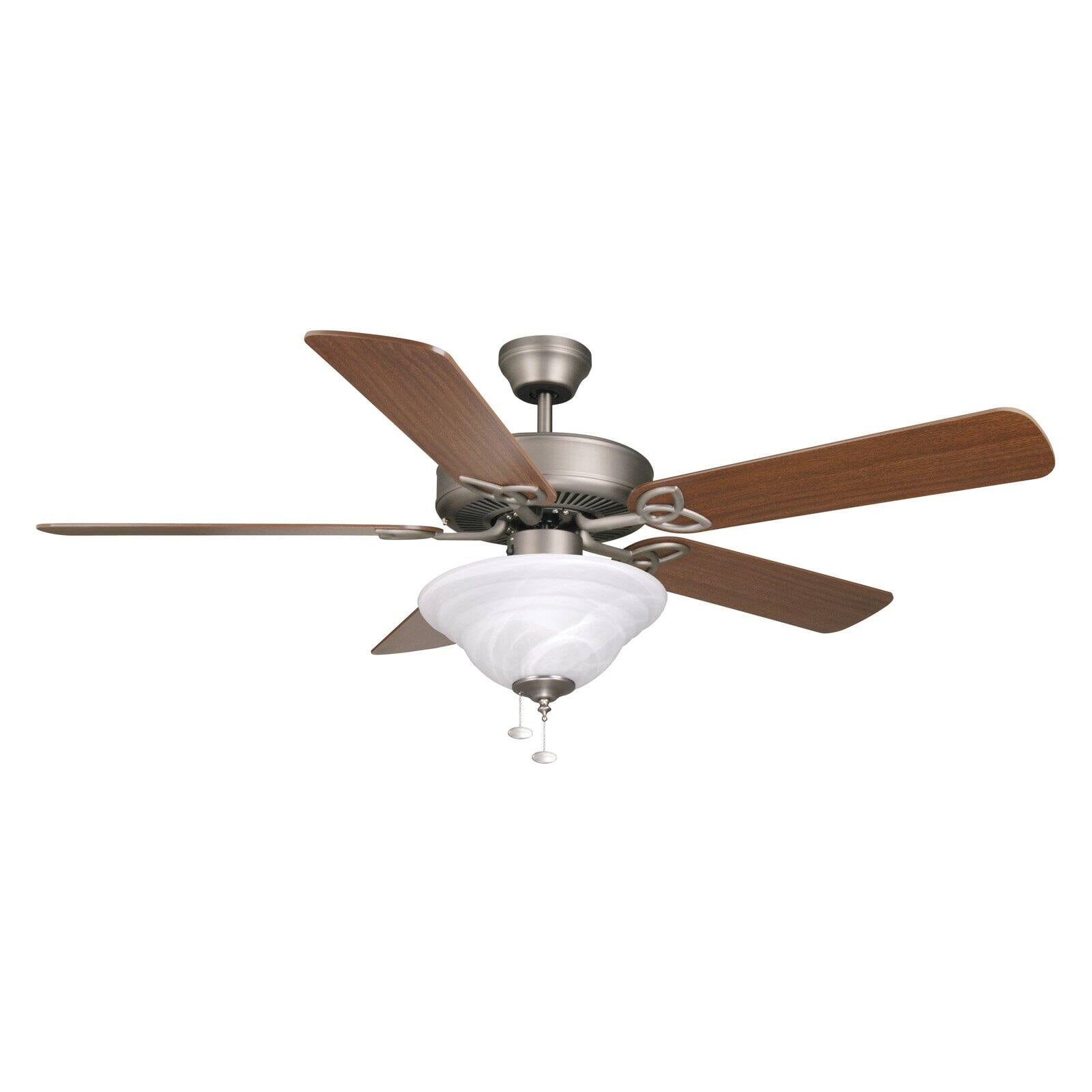 Craftmade BLD52AN5C1 Builder Deluxe 52 in. Indoor Ceiling Fan - Antique ...