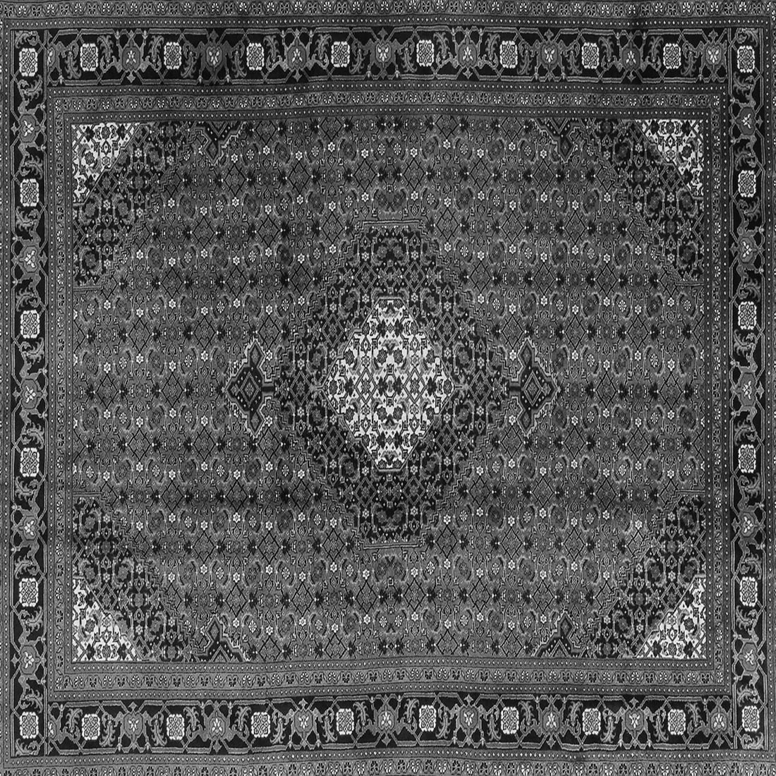Ahgly Company Indoor Square Persian Gray Traditional Area Rugs, 6 ...