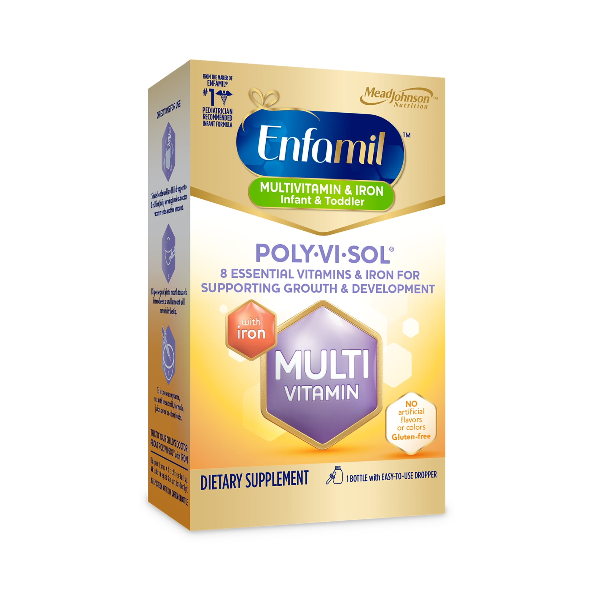 Poly·Vi·Sol with Iron Multivitamin Oral Drops 00087040501 1 Count ...