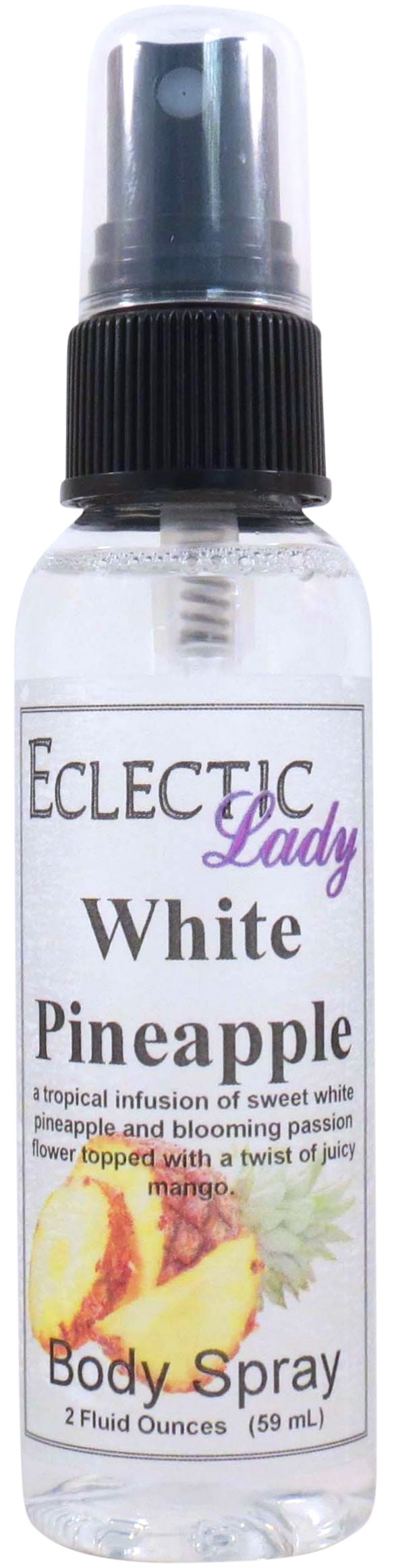White Pineapple Body Spray, Eclectic Lady, Hydrating Mist, Unisex, 2 oz ...
