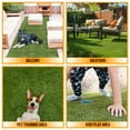 Sweet Home Stores Waterproof 3x3 Indoor/Outdoor Artificial Grass Rug ...
