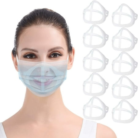 10 pieces masks spacer support inner support frame, reusable 3D mask ...
