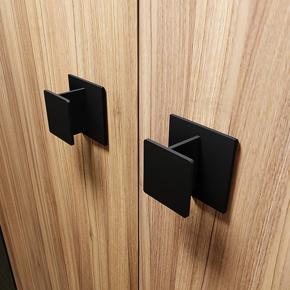 HRX Glass PH06- Black- Pair of Self-Stick Pull Handles for Kitchen ...