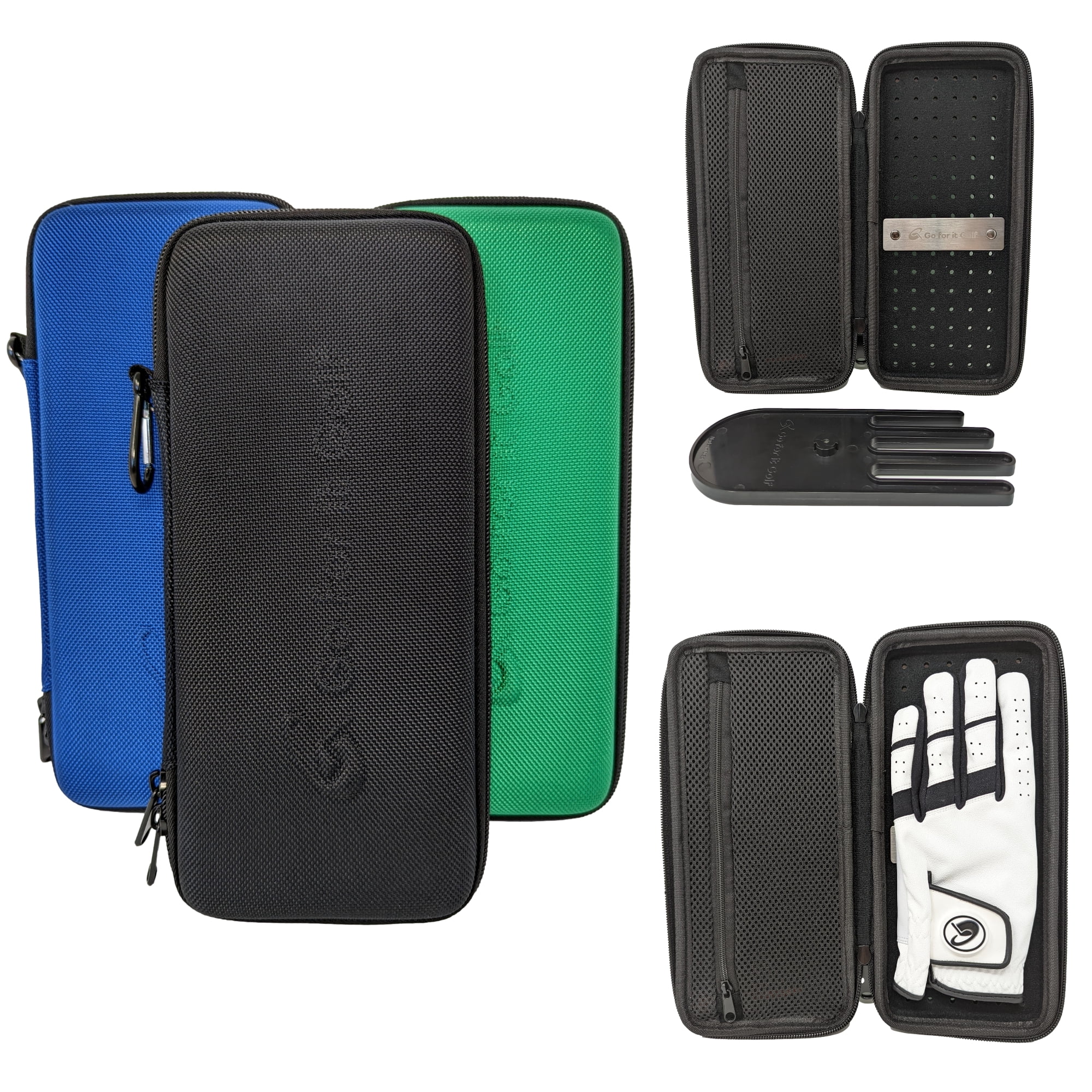 Golf Glove Case with plastic golf glove holder to keep the glove shape ...