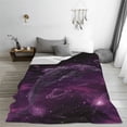 Dolphin Blanket, Purple Galaxy Outer Space Flannel Throw, Starry Soft ...