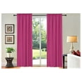 Set of 5 piece 2 panels R64 and 3 matching waterfall valances HOT PINK ...