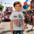 Boys 250Th Anniversary Graphic Tee Printed Casual Design Short Sleeve ...