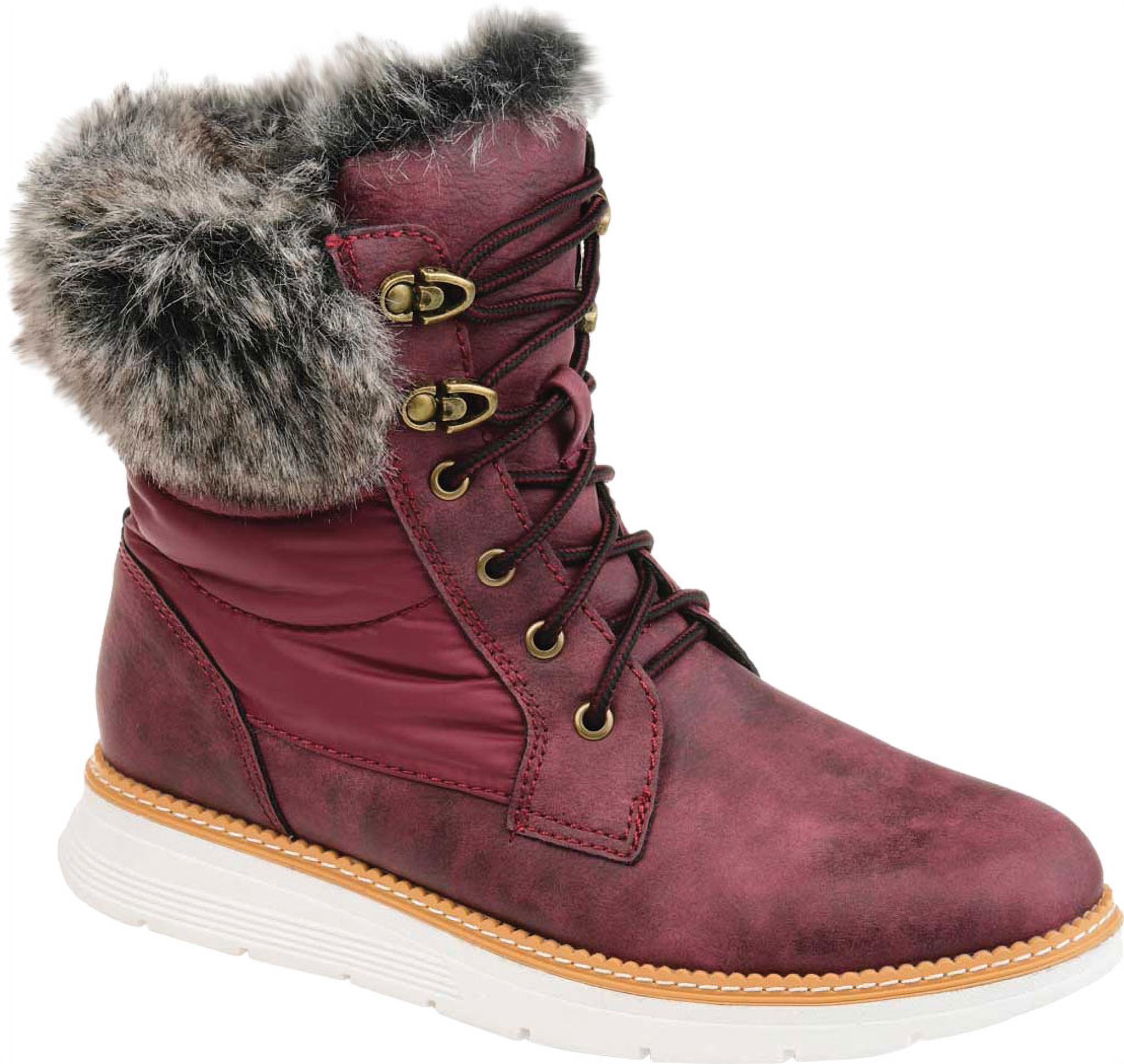 Women's Journee Collection Flurry Waterproof Boot Wine Manmade 11 M ...