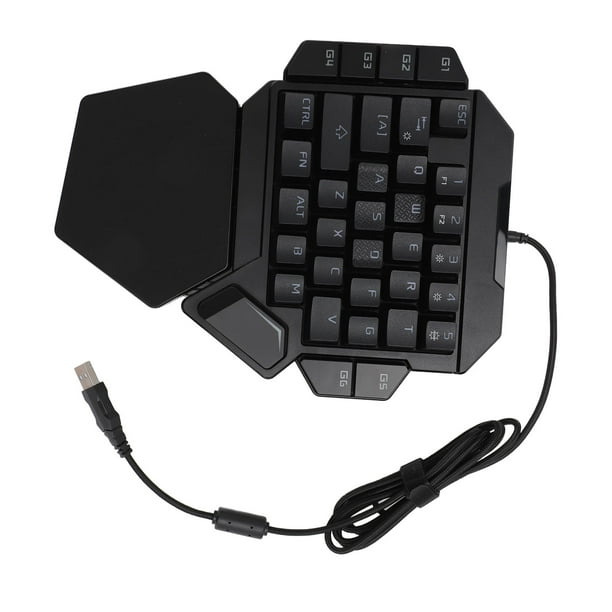 Keypad One Handed RGB Mechanical Gaming Keyboard 35 Keys RGB Backlight ...