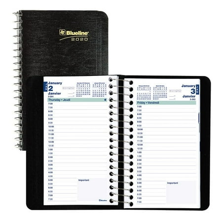 Blueline C150181BT Daily Pocket Diary (2023) black (Pack of 1) - Walmart.ca
