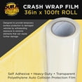 Dura-Gold Crash Wrap Film, 36-inch x 100' Roll - Strong Clear Auto ...