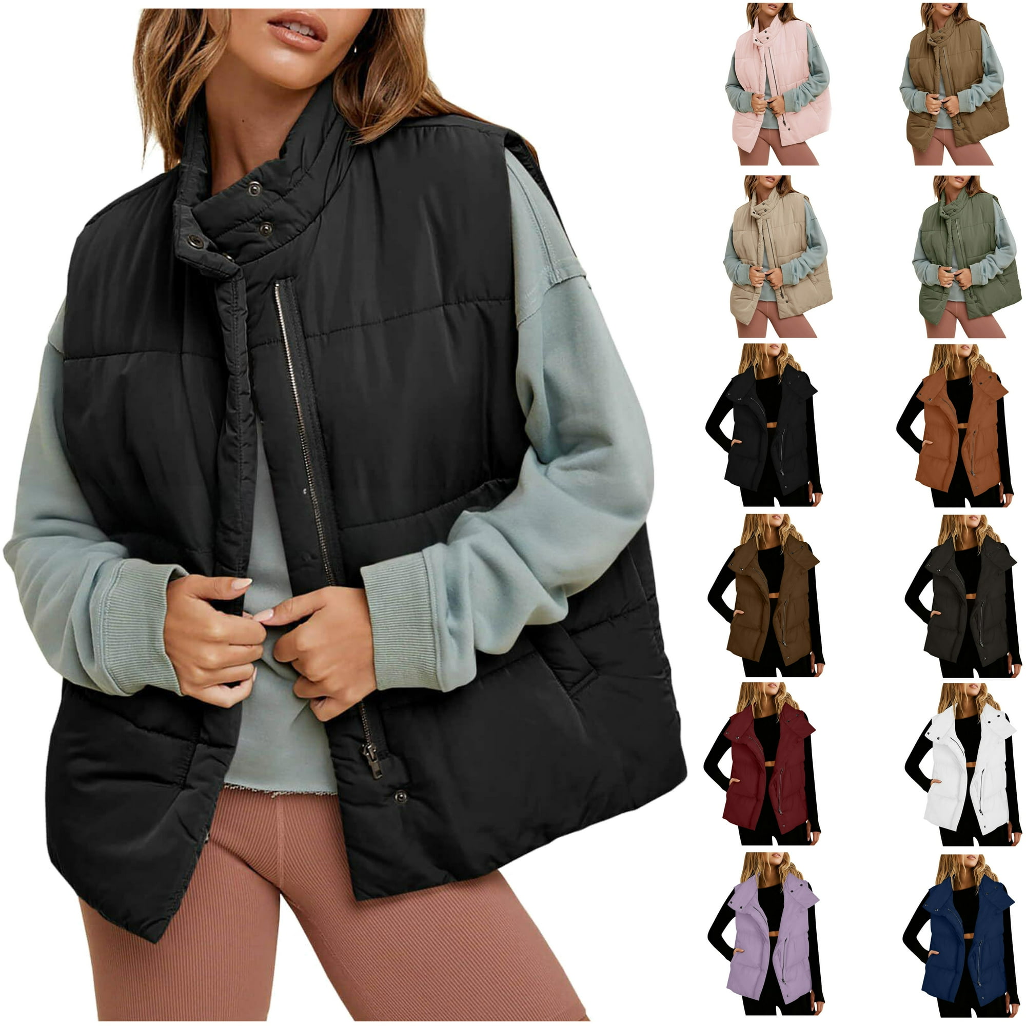 Click here for Uppada Winter Down Vest For Women Sleeveless Cute... prices